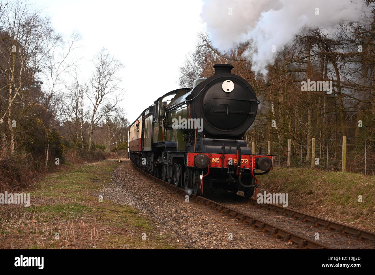 B12 Steam loco at Holt station Stock Photo - Alamy