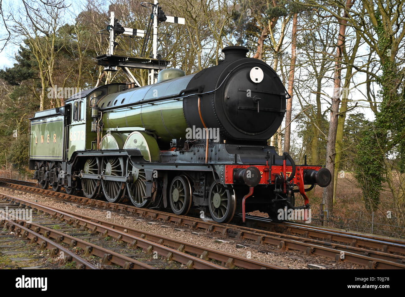 Lner b12 8572 steam locomotive hi-res stock photography and images - Alamy