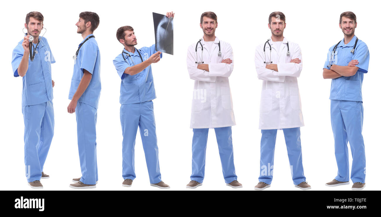 group of medical doctors standing in a row Stock Photo - Alamy