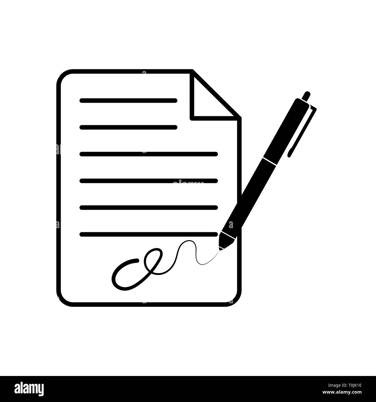 The blank signature Black and White Stock Photos & Images - Alamy