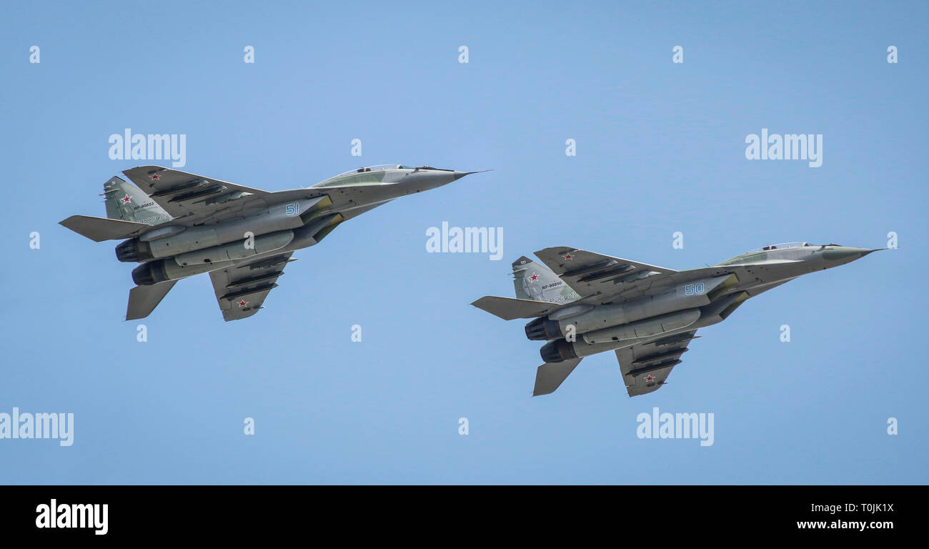 Mikoyan Gurevich MiG-29UBM - RF-90853 & RF-90850 - Russian Air Force ...