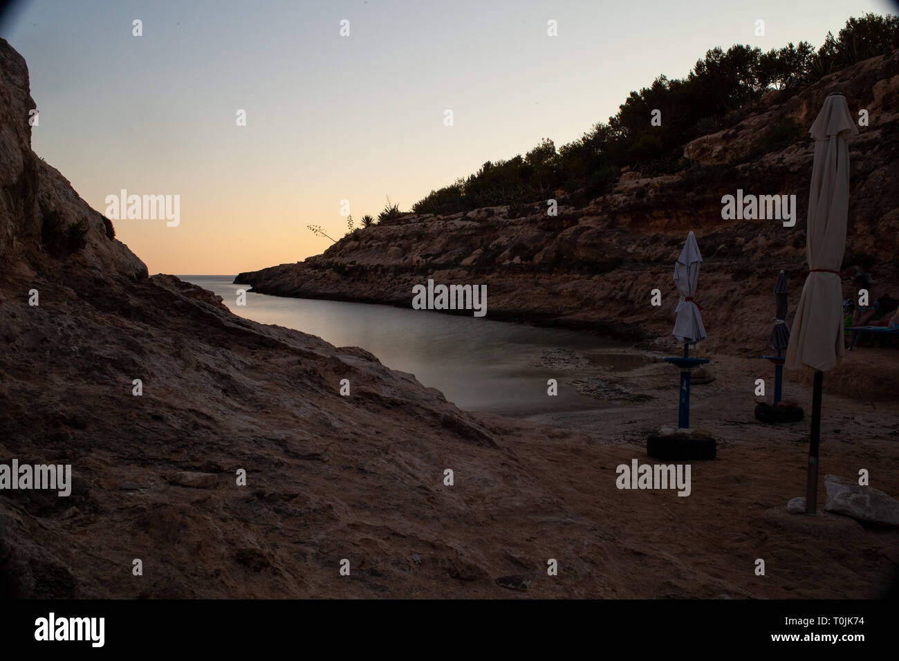 View of Cala Greca, Lampedusa Stock Photo - Alamy
