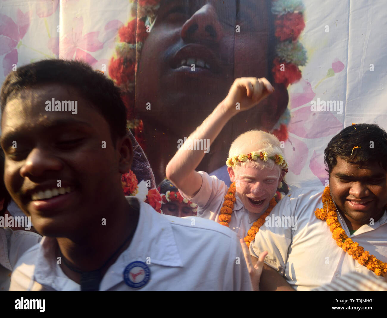 Kolkata, West Bengal, India. 20th Mar, 2019. Visually Impaired students ...