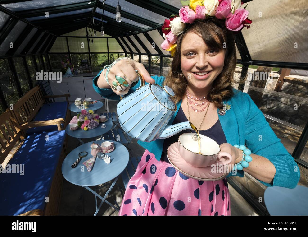 Los Angeles, California, USA. 19th Feb, 2019. Jessica Cole at her ''tea ...