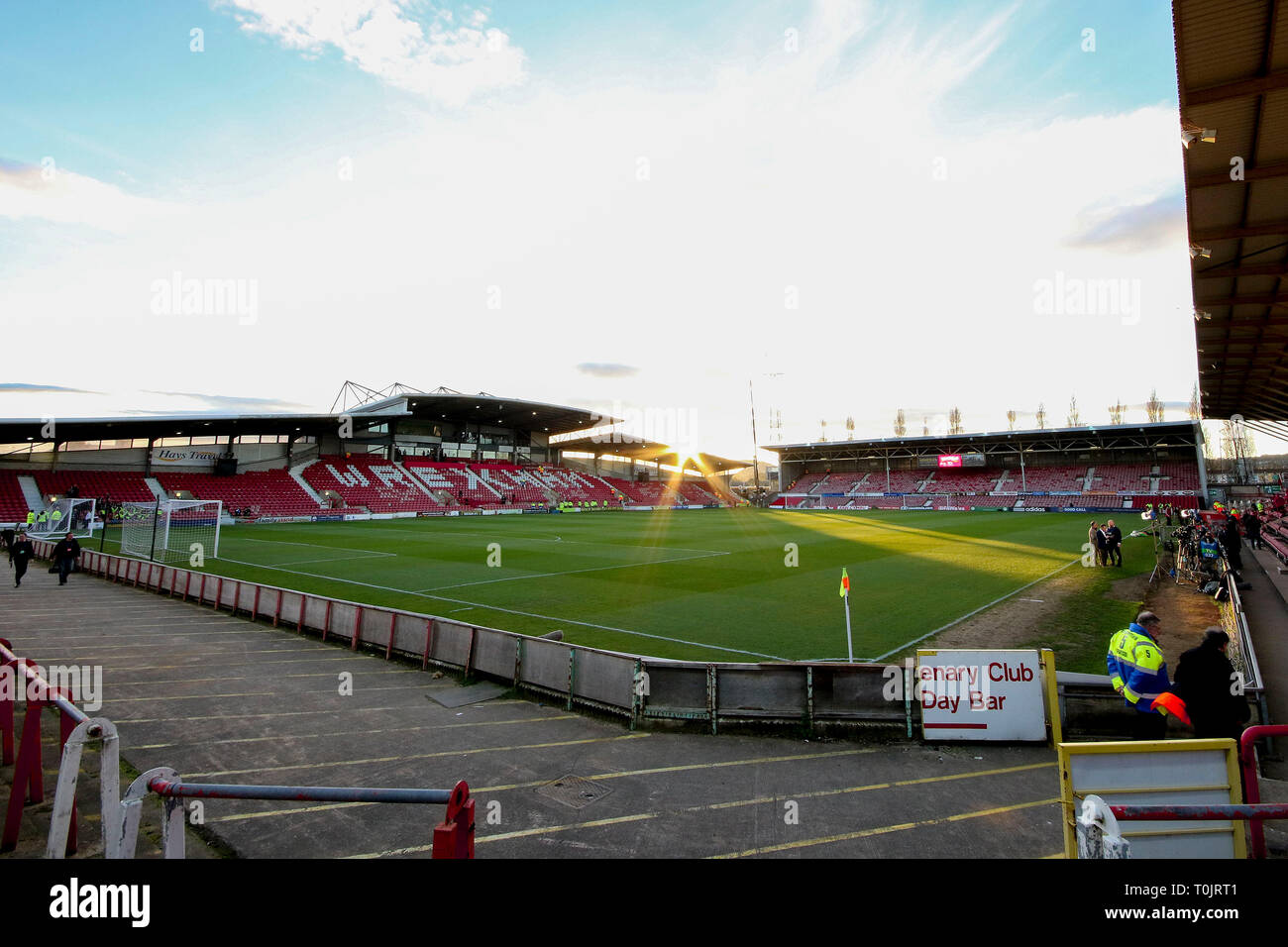 Wrexham racecourse stadium hi-res stock photography and images - Alamy