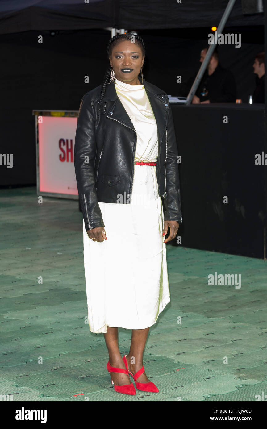 London, UK. 20th Mar 2019. Andi Osho (Ms Glover) attends the photocall ...