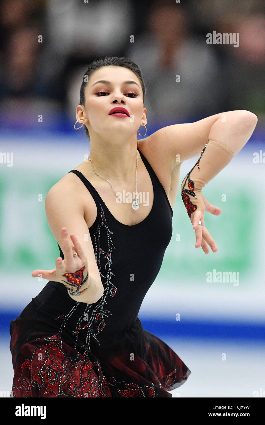 Saitama, Japan. Credit: MATSUO. 20th Mar, 2019. Sofia Samodurova (RUS) Figure Skating : ISU ...