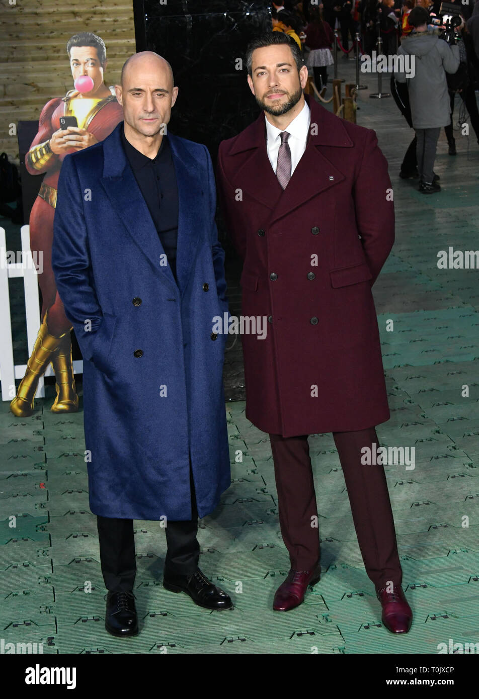 London, UK. 20th Mar, 2019. Mark Strong and Zachary Levi attend ...