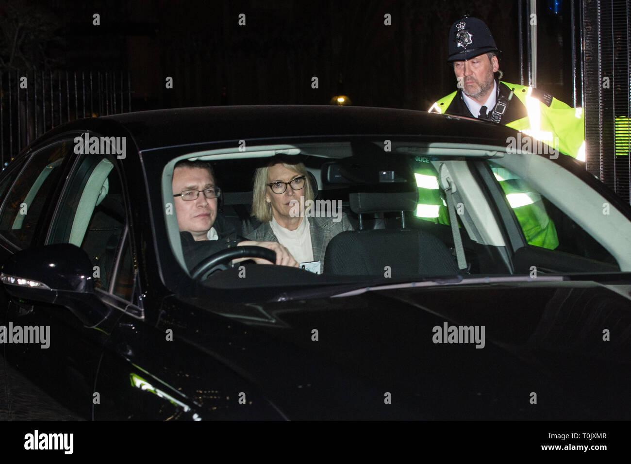 Conservative mp margot james leaves houses parliament hi-res stock ...