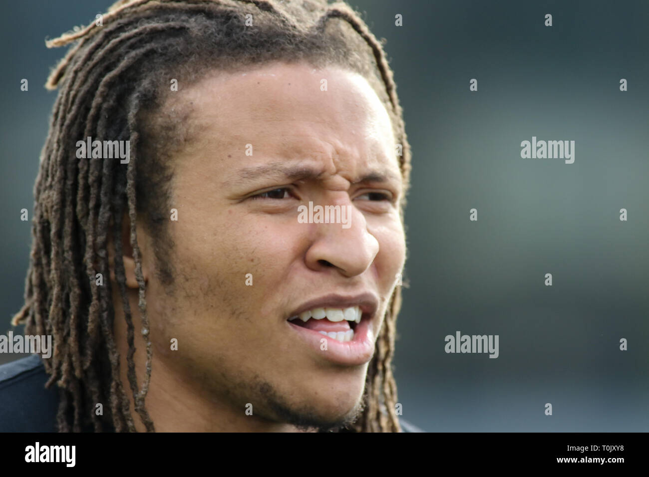 March 19, 2019.APU linebacker Aaron Berry during the Azusa Pacific ...