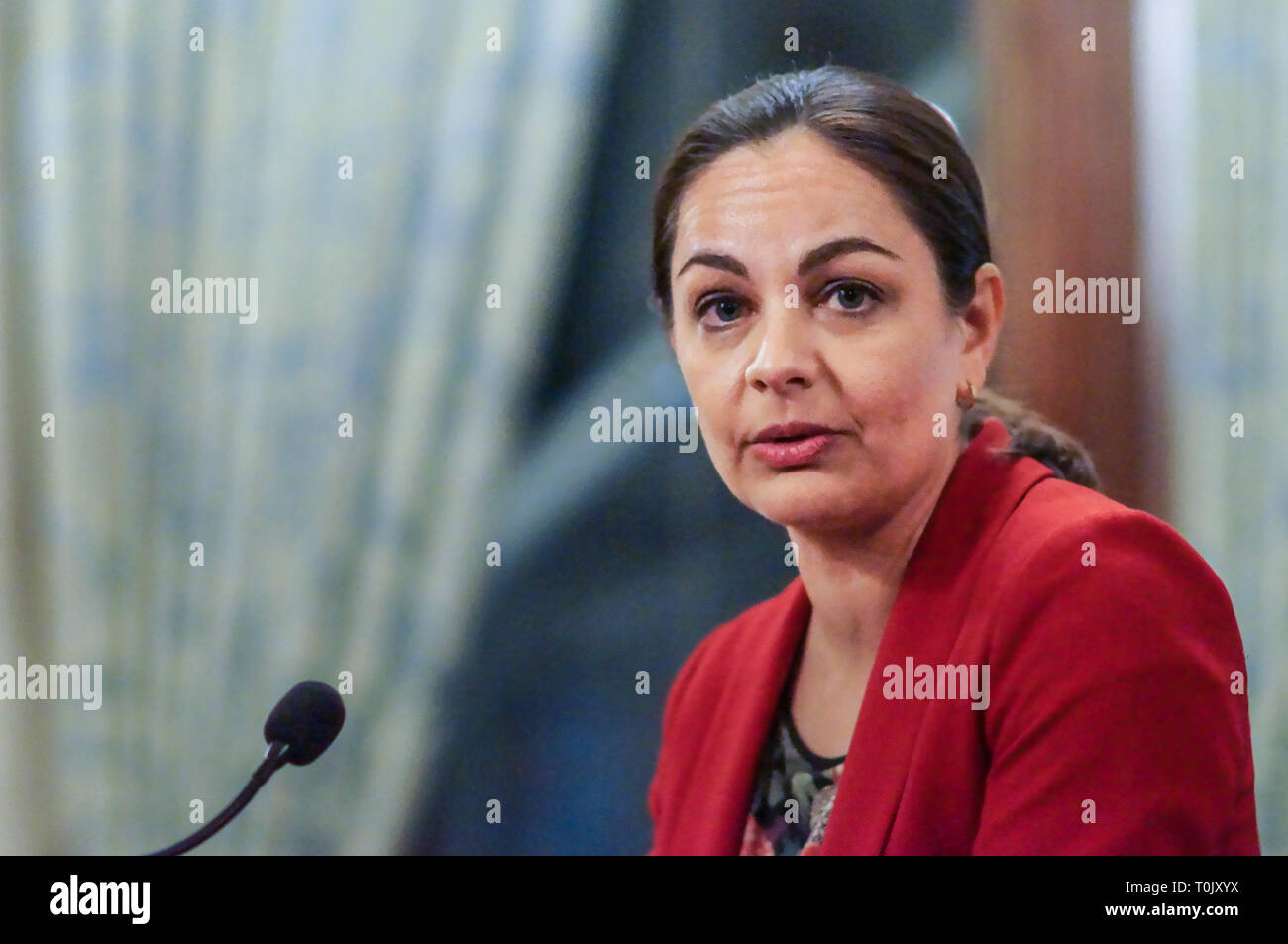 London, UK. 20th Mar, 2019. London, England. Dilly Keane, Layla Moran ...