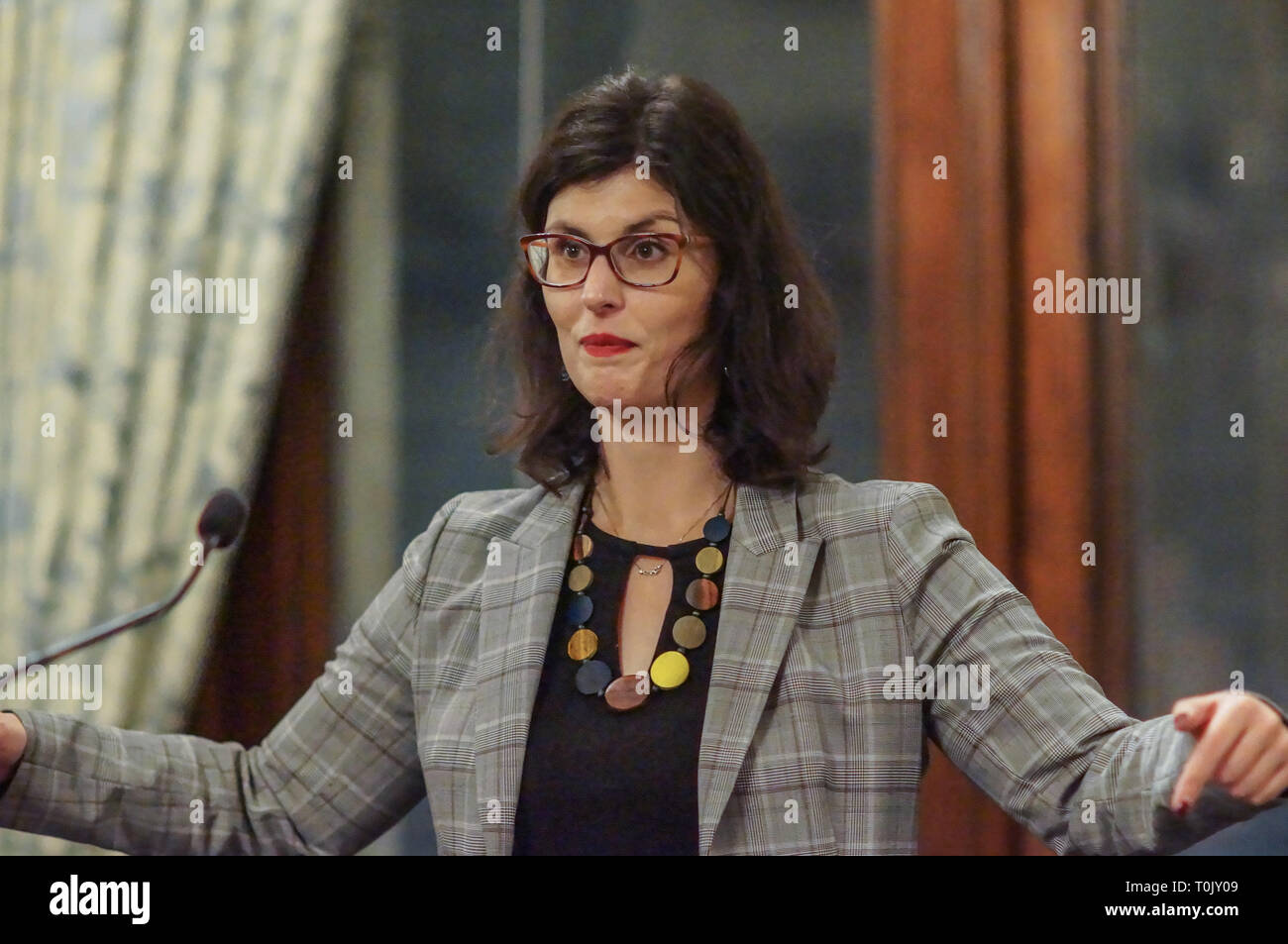 London, UK. 20th Mar, 2019. London, England. Dilly Keane, Layla Moran ...