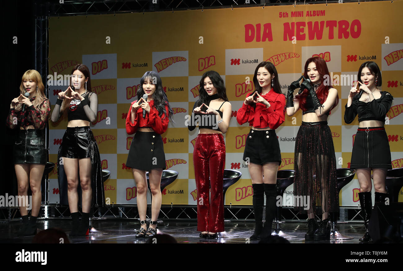 21st Mar, 2019. S. Korean girl group DIA South Korean girl group DIA ...