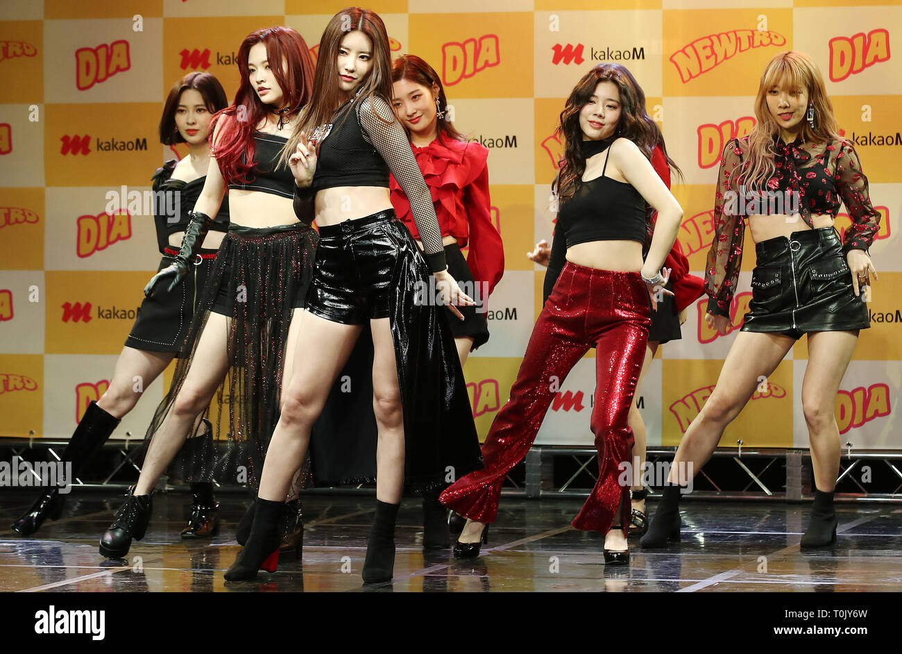 21st Mar, 2019. S. Korean girl group DIA South Korean girl group DIA ...