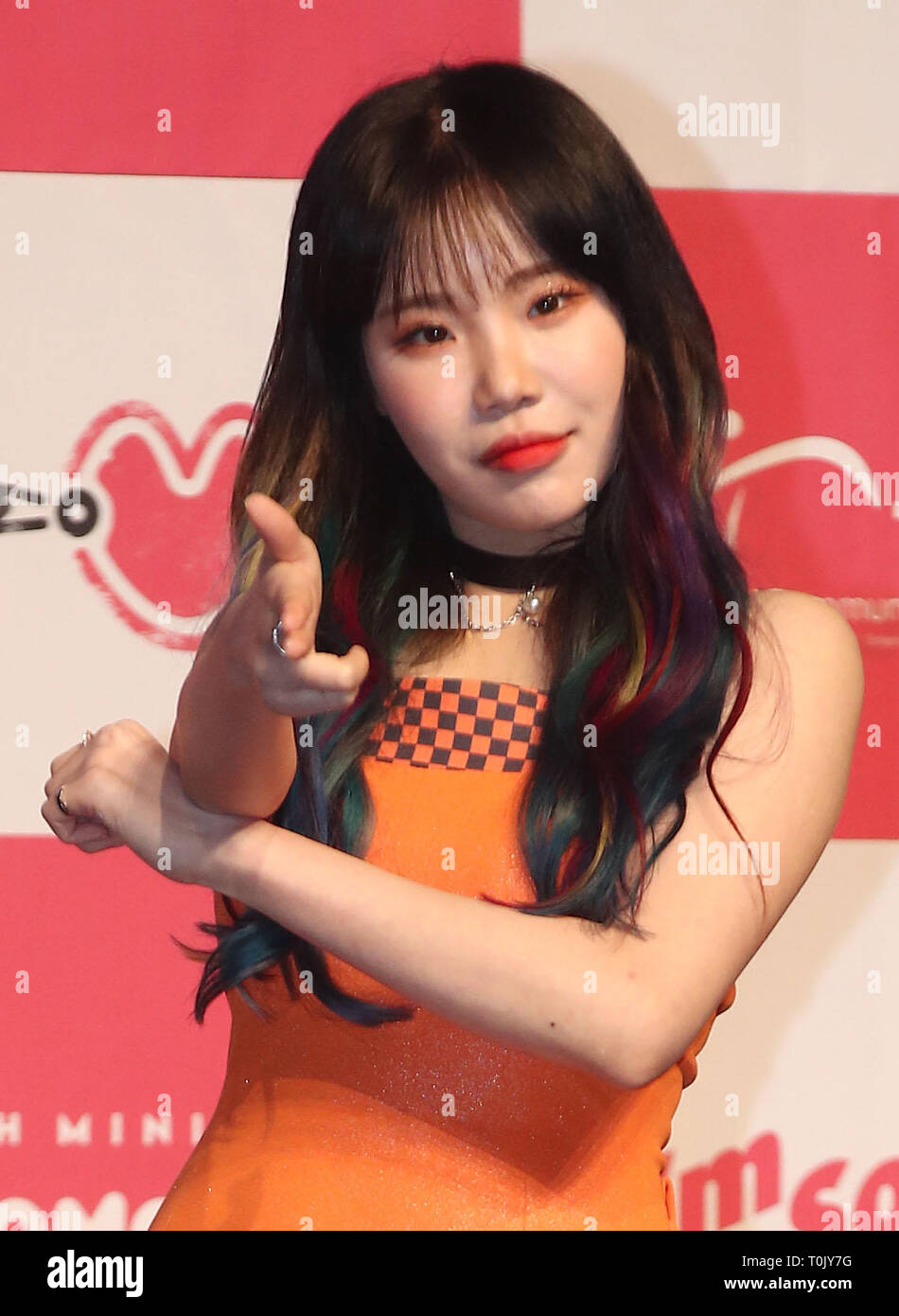 21st Mar, 2019. S. Korean girl group Momoland Jooyi, a member of South ...