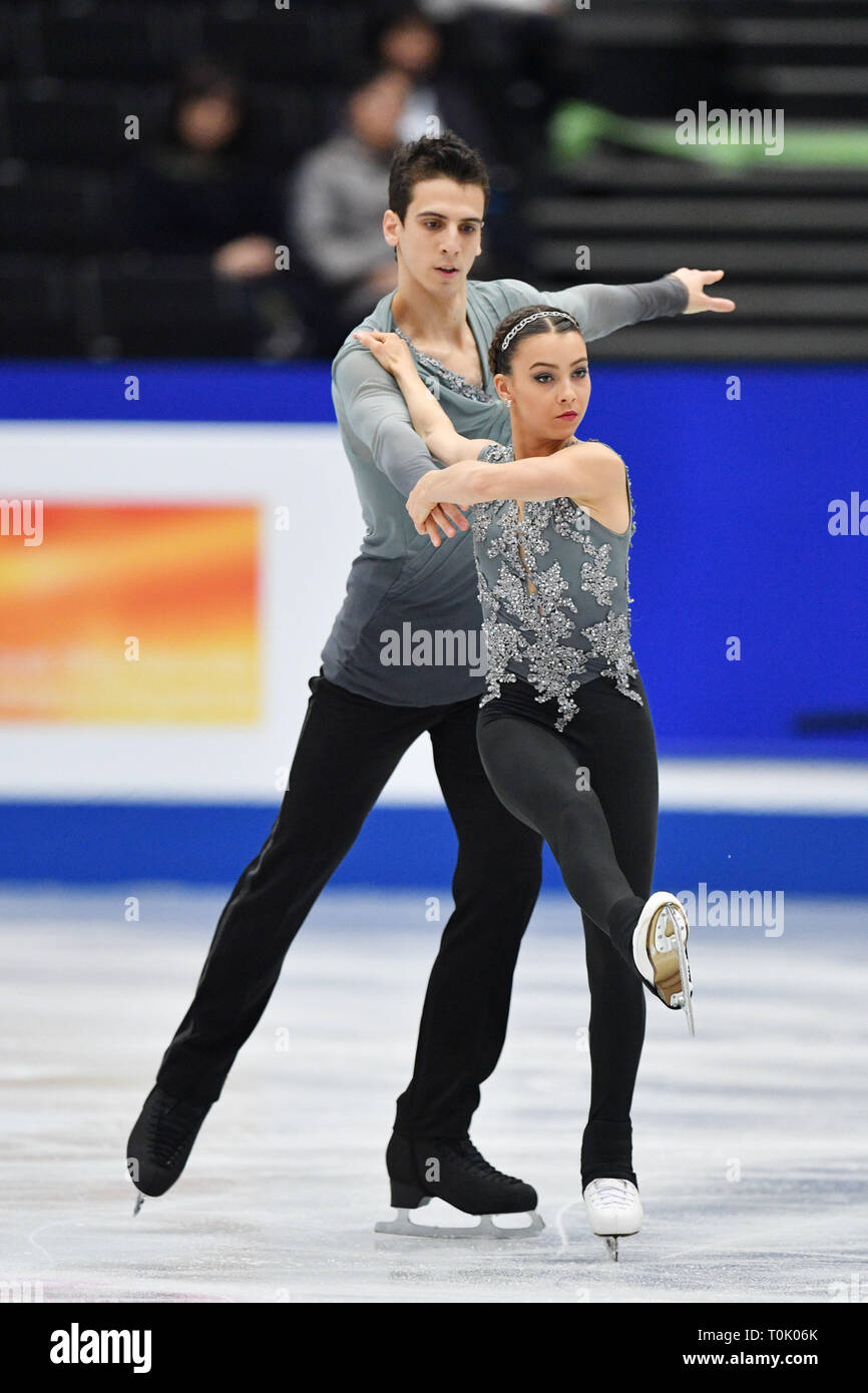 Saitama, Japan. Credit: MATSUO. 21st Mar, 2019. Laura Barquero & Aritz ...