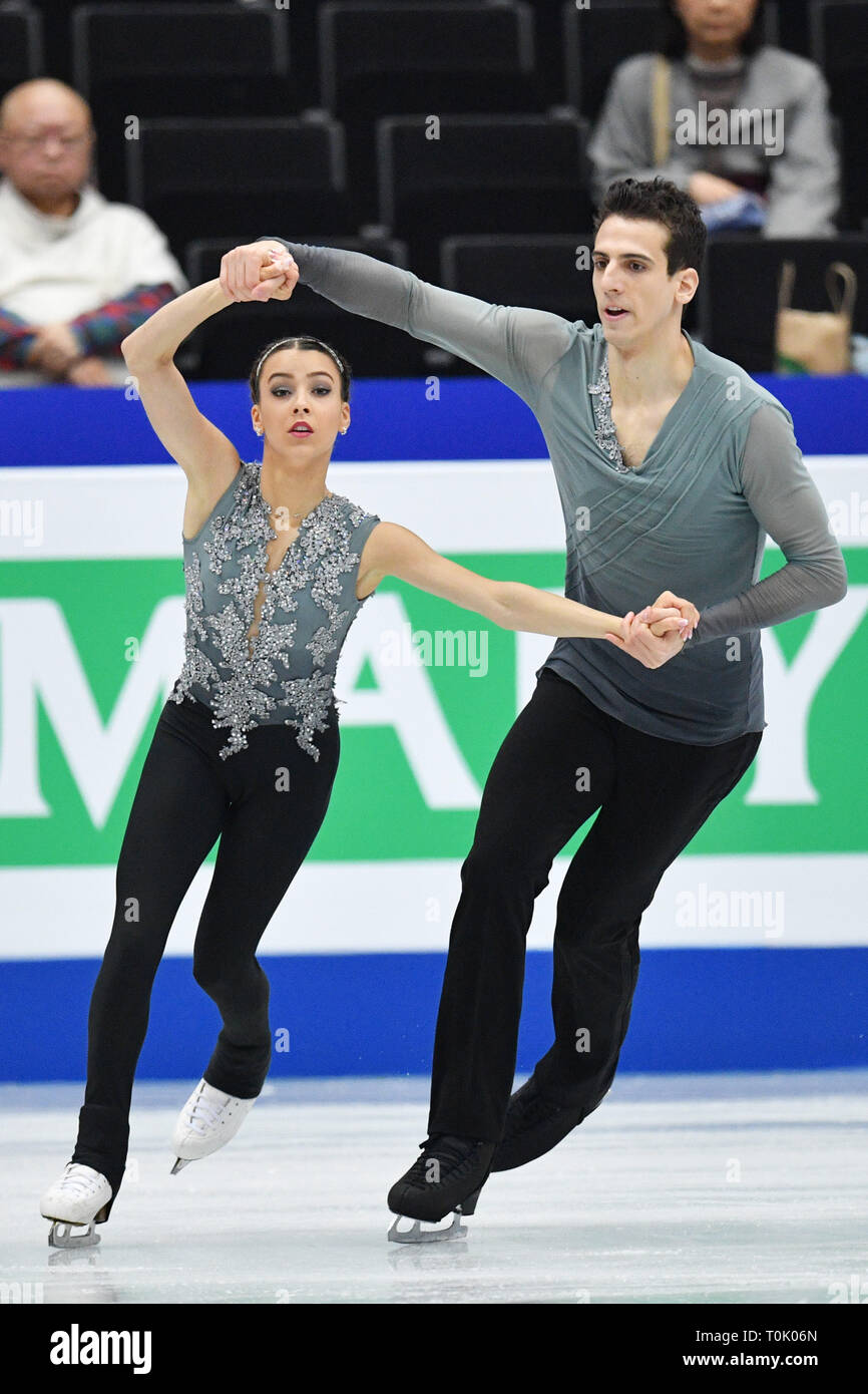 Saitama, Japan. Credit: MATSUO. 21st Mar, 2019. Laura Barquero & Aritz ...