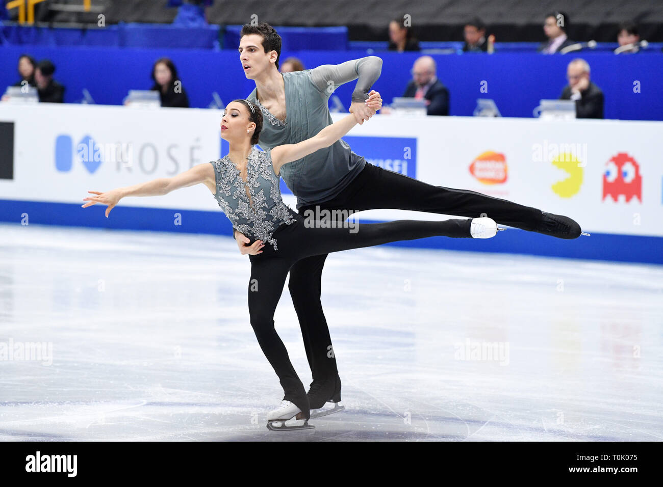 Saitama, Japan. Credit: MATSUO. 21st Mar, 2019. Laura Barquero & Aritz ...