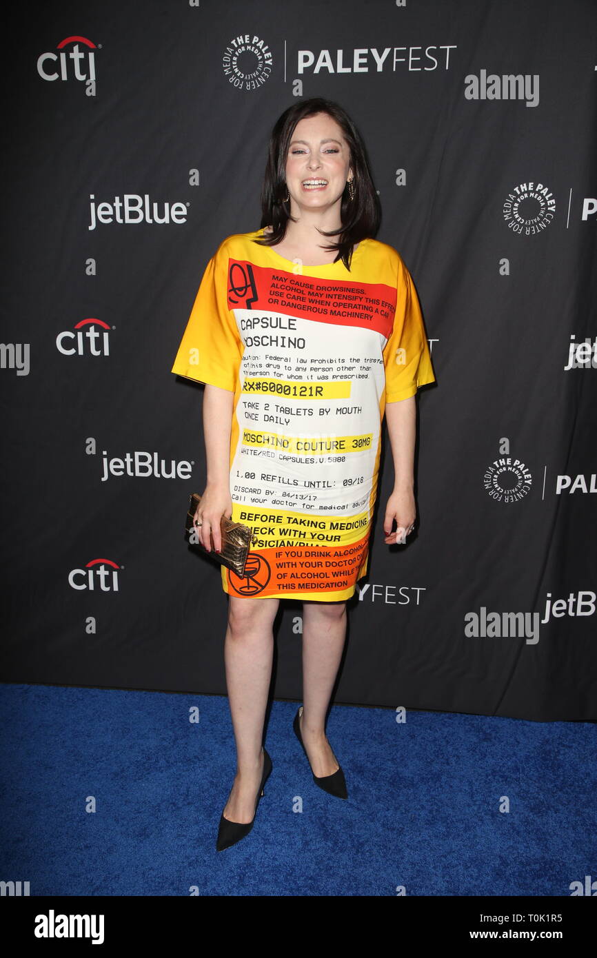Hollywood CA March 20: Rachel Bloom, arrives for The Paley Center For ...
