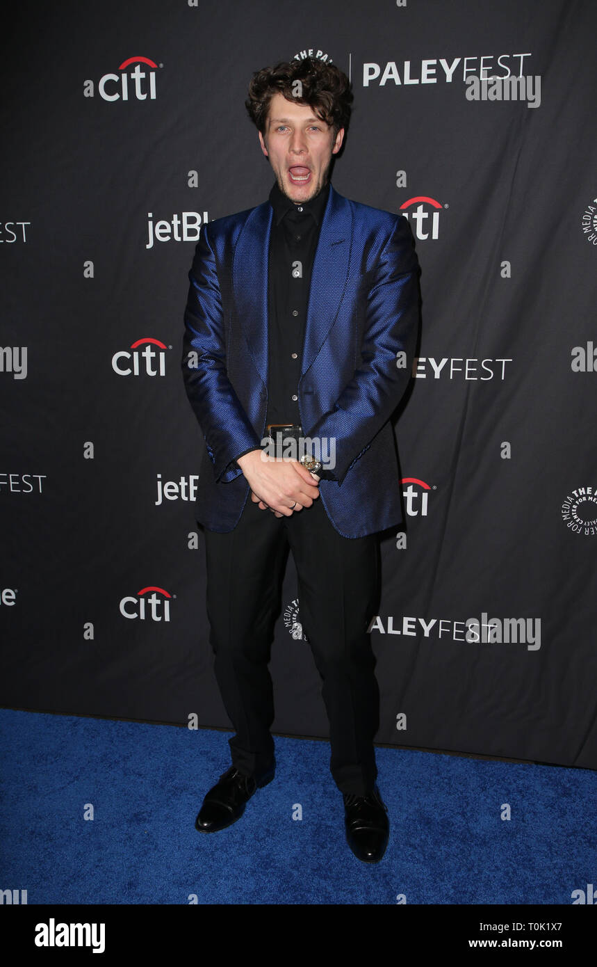 Hollywood CA March 20: Brett Dier, arrives for The Paley Center For ...