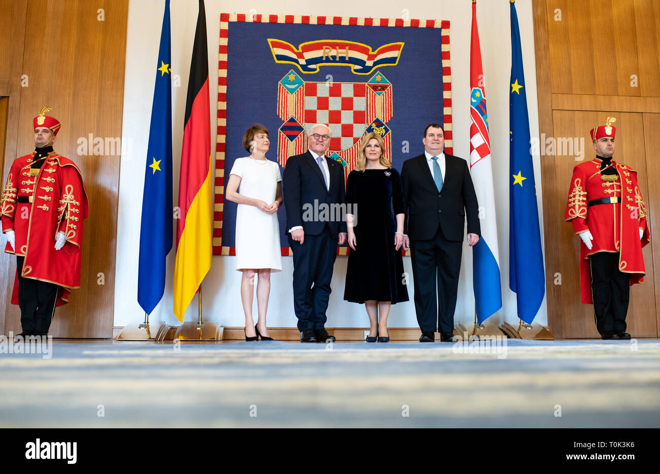 Zagreb, Croatia. 21st Mar, 2019. Federal President Frank-Walter ...
