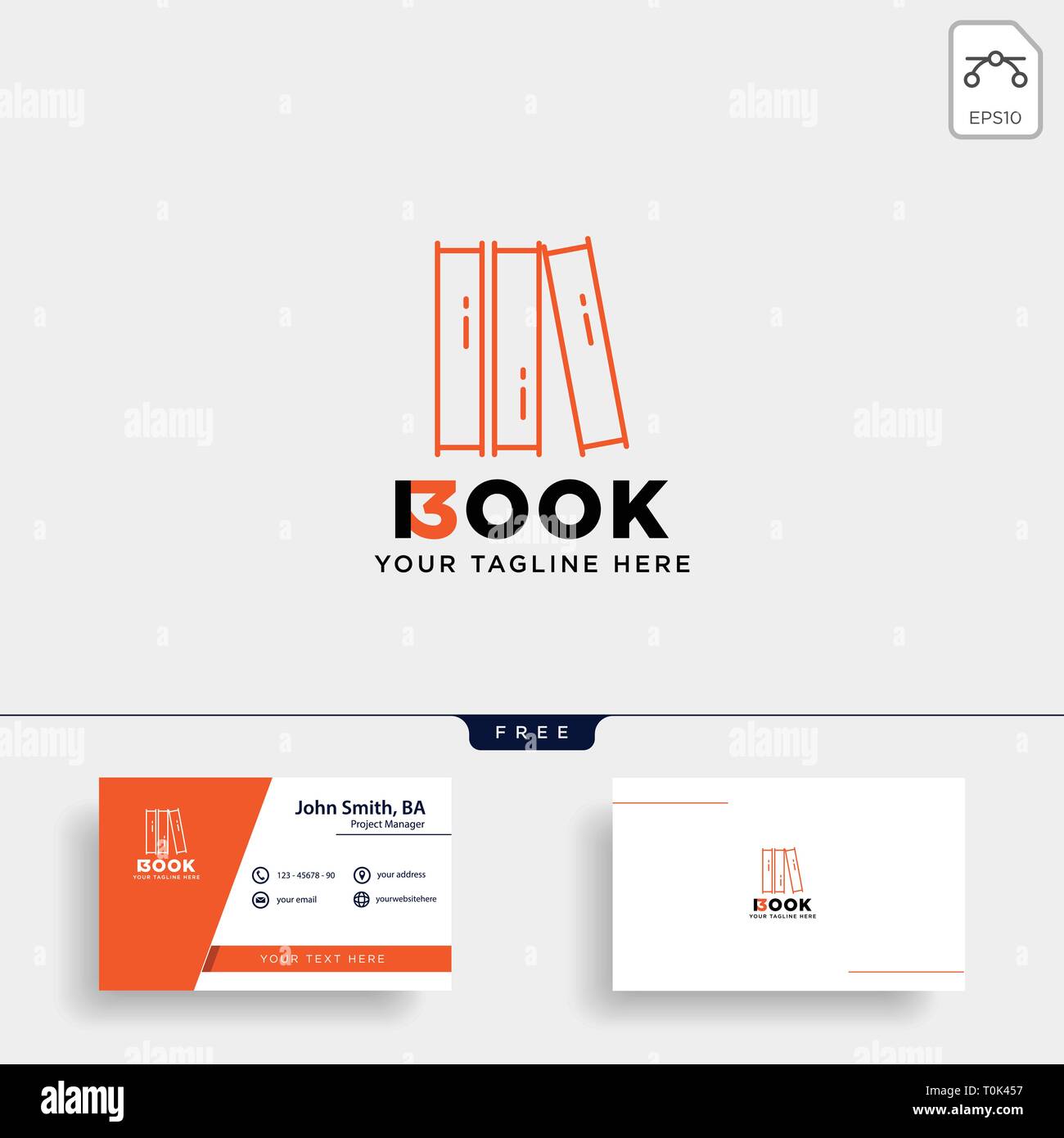 education book library logo template vector illustration icon element ...