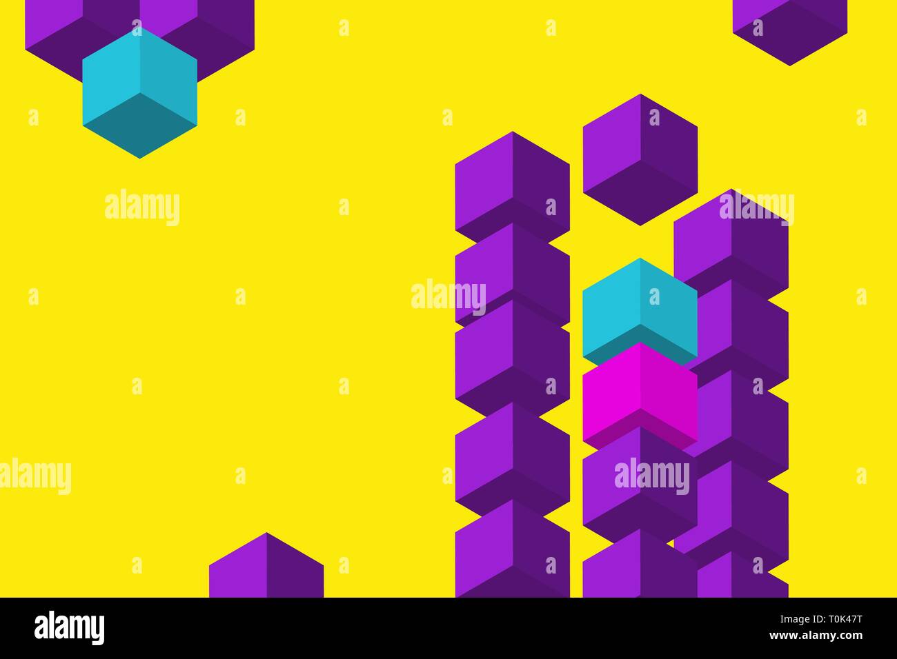 Geometric cube Vector illustration Stock Vector Image & Art - Alamy