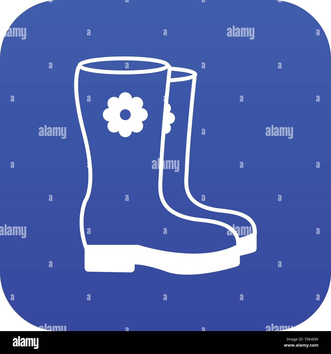 Boots icon blue vector Stock Vector Image & Art - Alamy
