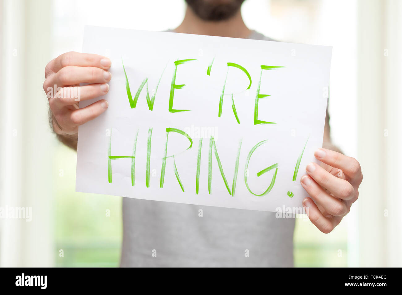 Hiring sign hi-res stock photography and images - Alamy