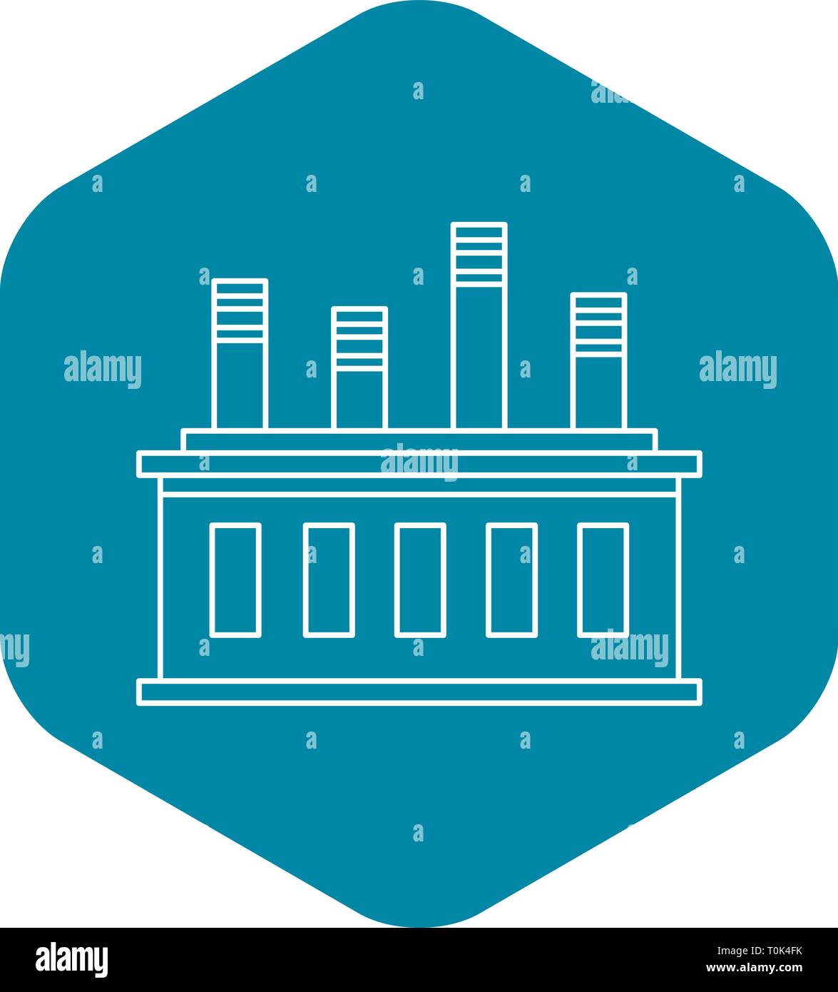 Factory building icon, outline style Stock Vector Image & Art - Alamy