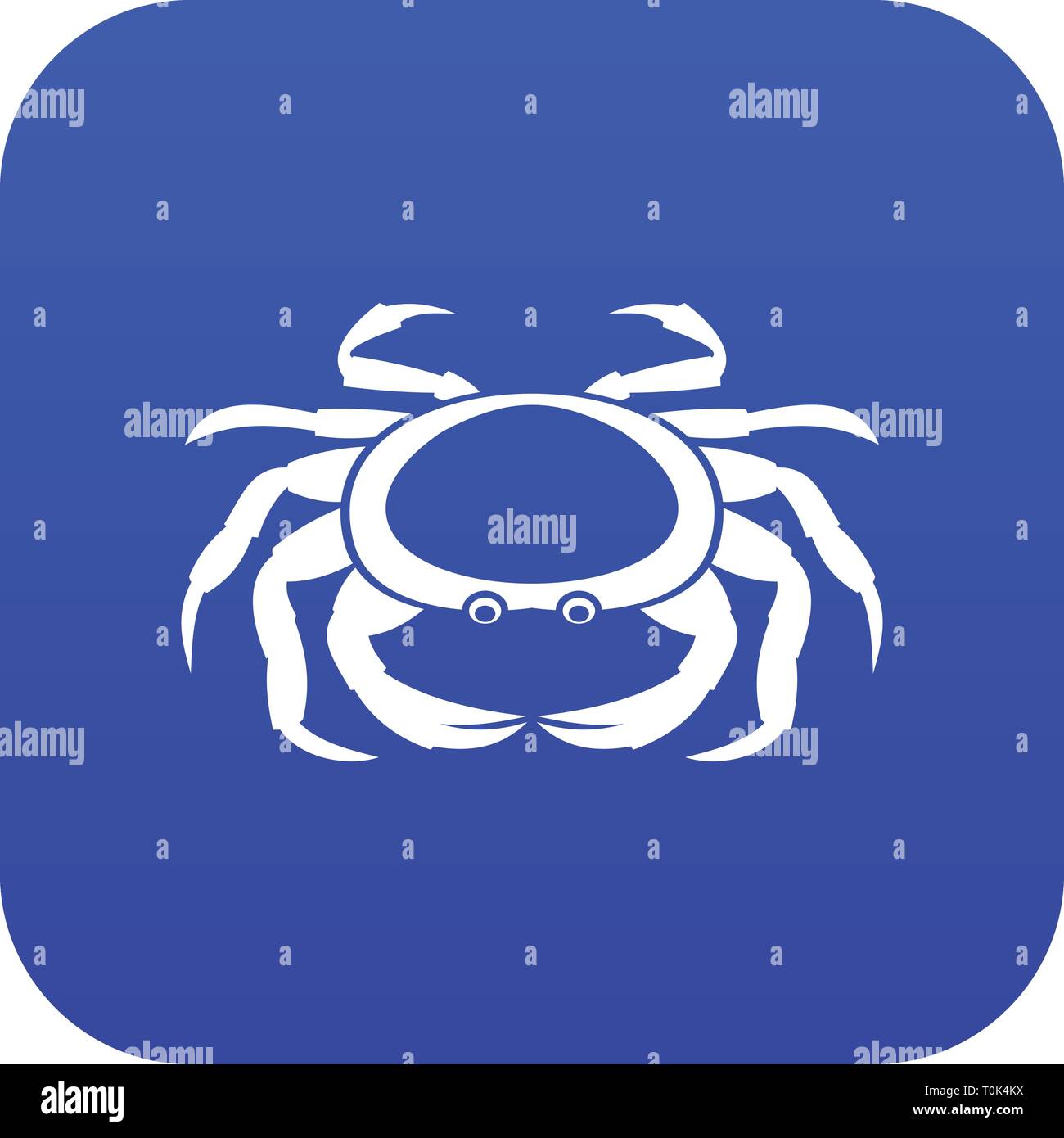 Seafood crab icon digital blue Stock Vector Image & Art - Alamy