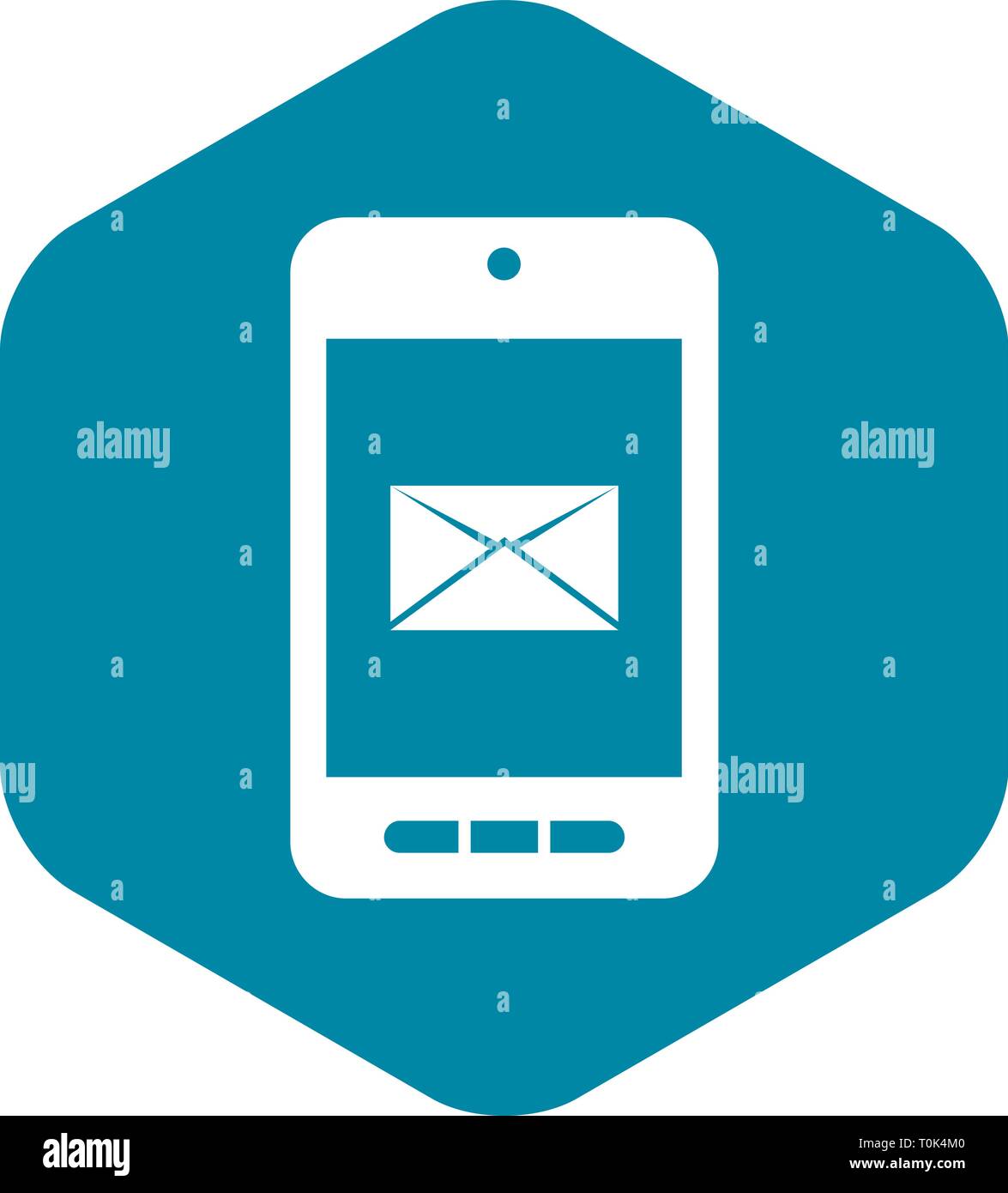 Smartphone with email symbol on the screen icon Stock Vector Image ...