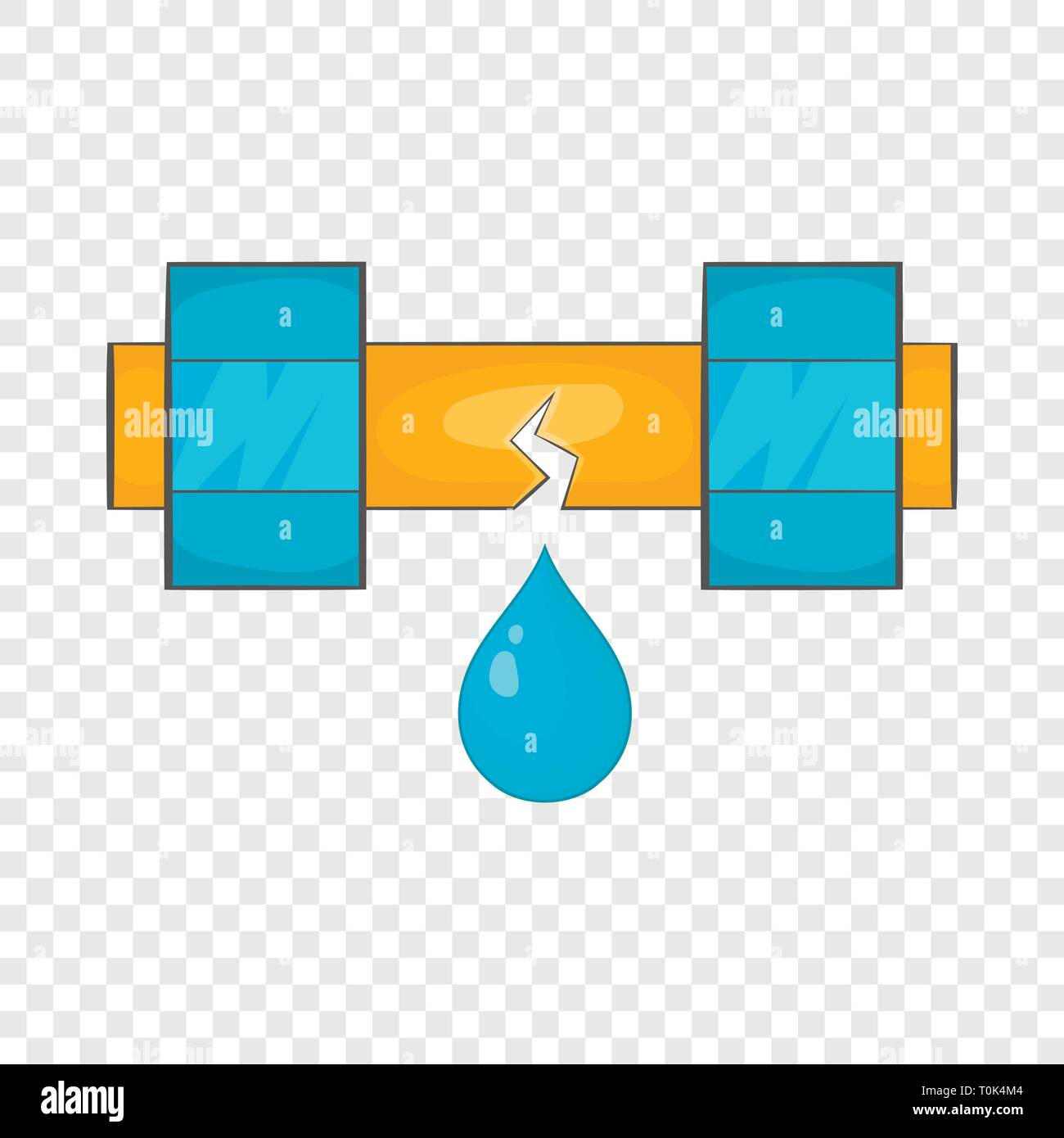 Burst water pipe Stock Vector Images - Alamy