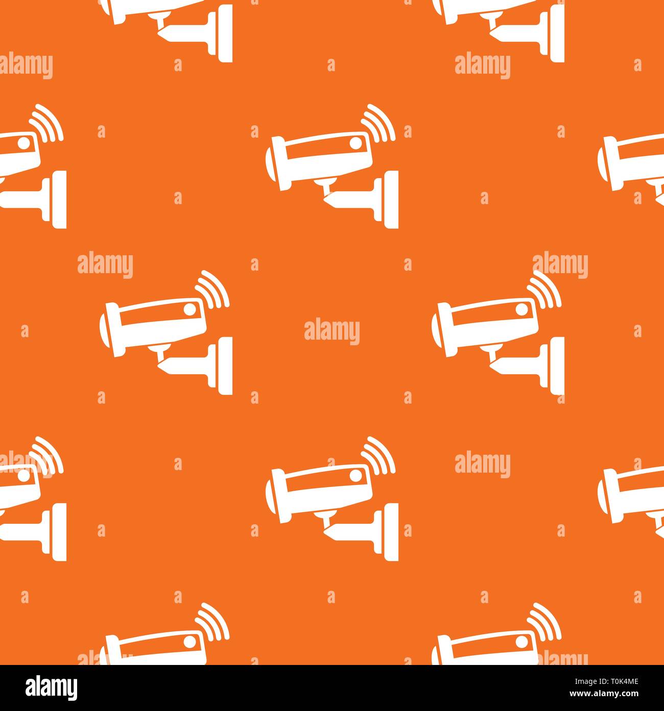 Security camera icon orange background hi-res stock photography and ...