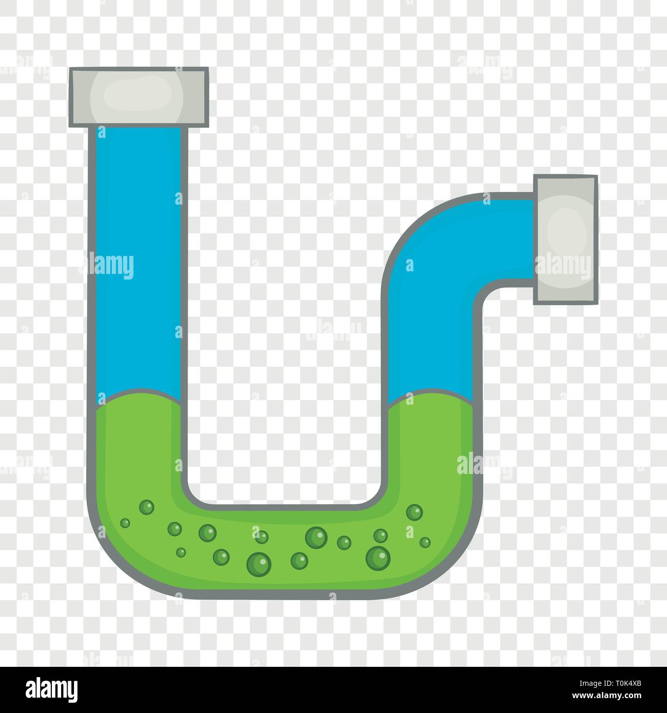 Clog in the pipe icon, cartoon style Stock Vector Image & Art - Alamy