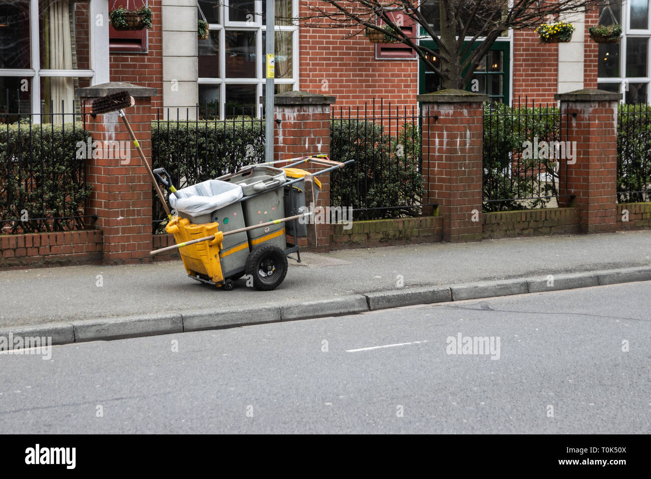 Road sweepers trolley hi-res stock photography and images - Alamy