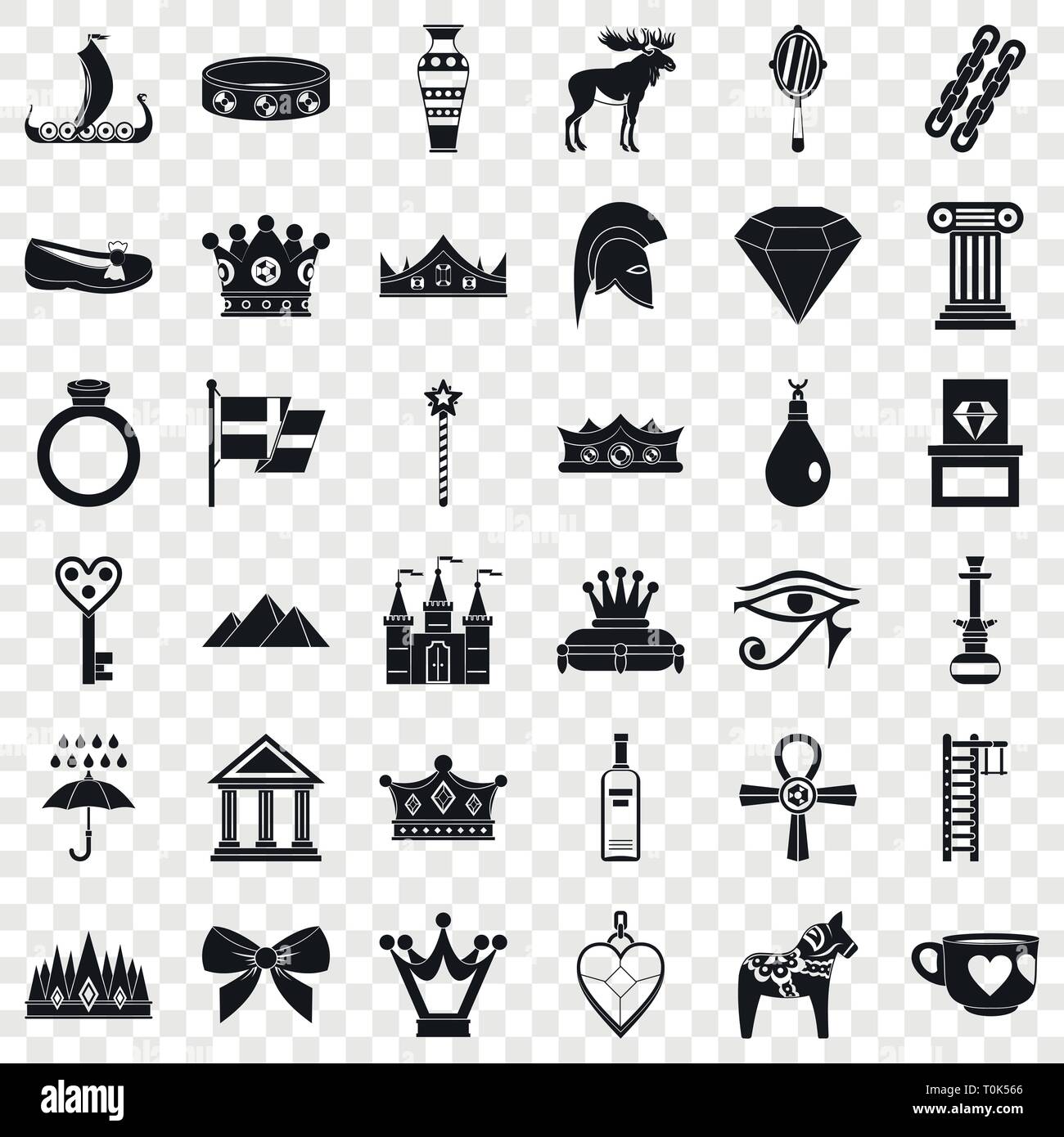 Pillar crown Stock Vector Images - Alamy