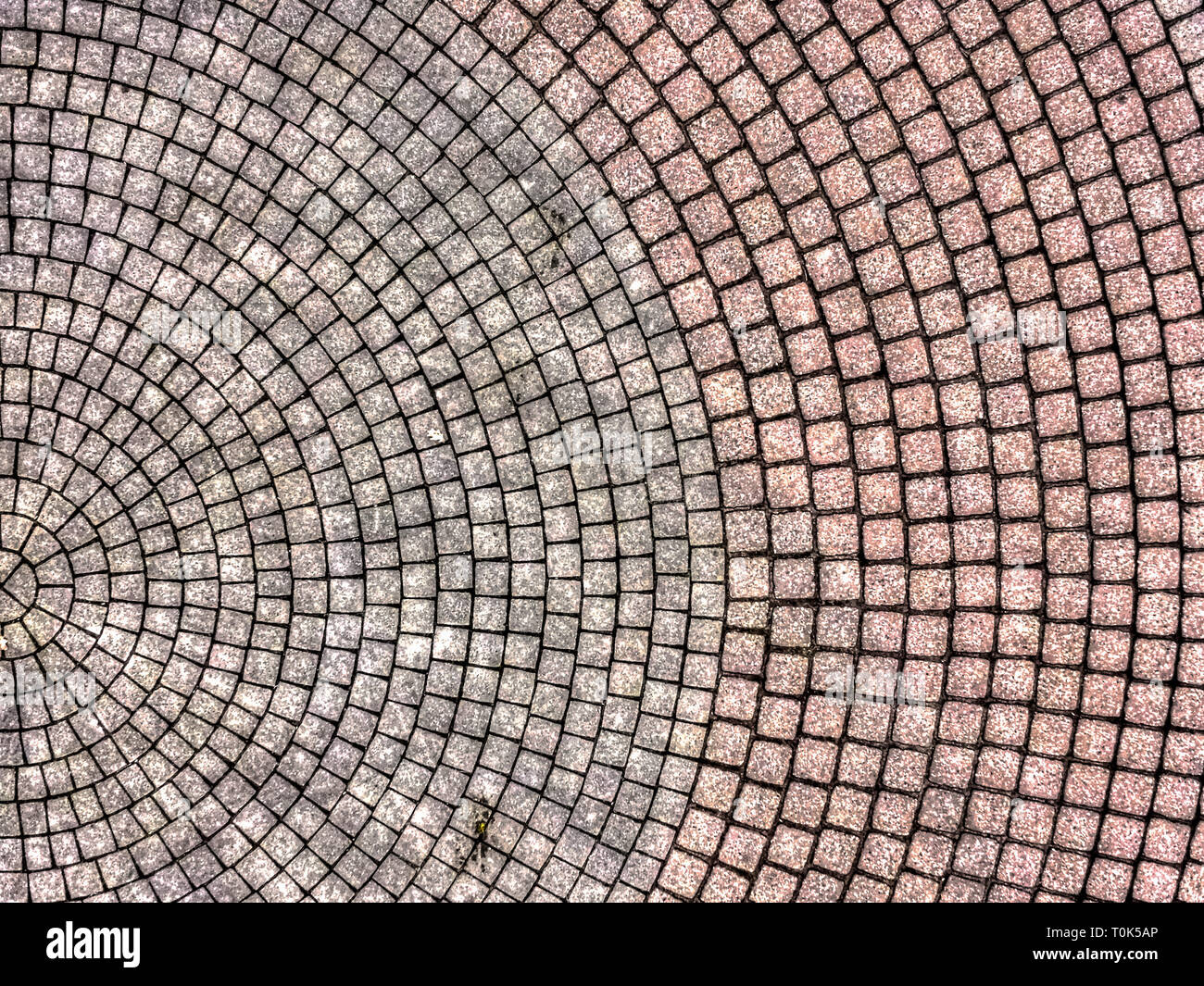 Abstract aerial view of a paved roundabout, street Stock Photo - Alamy