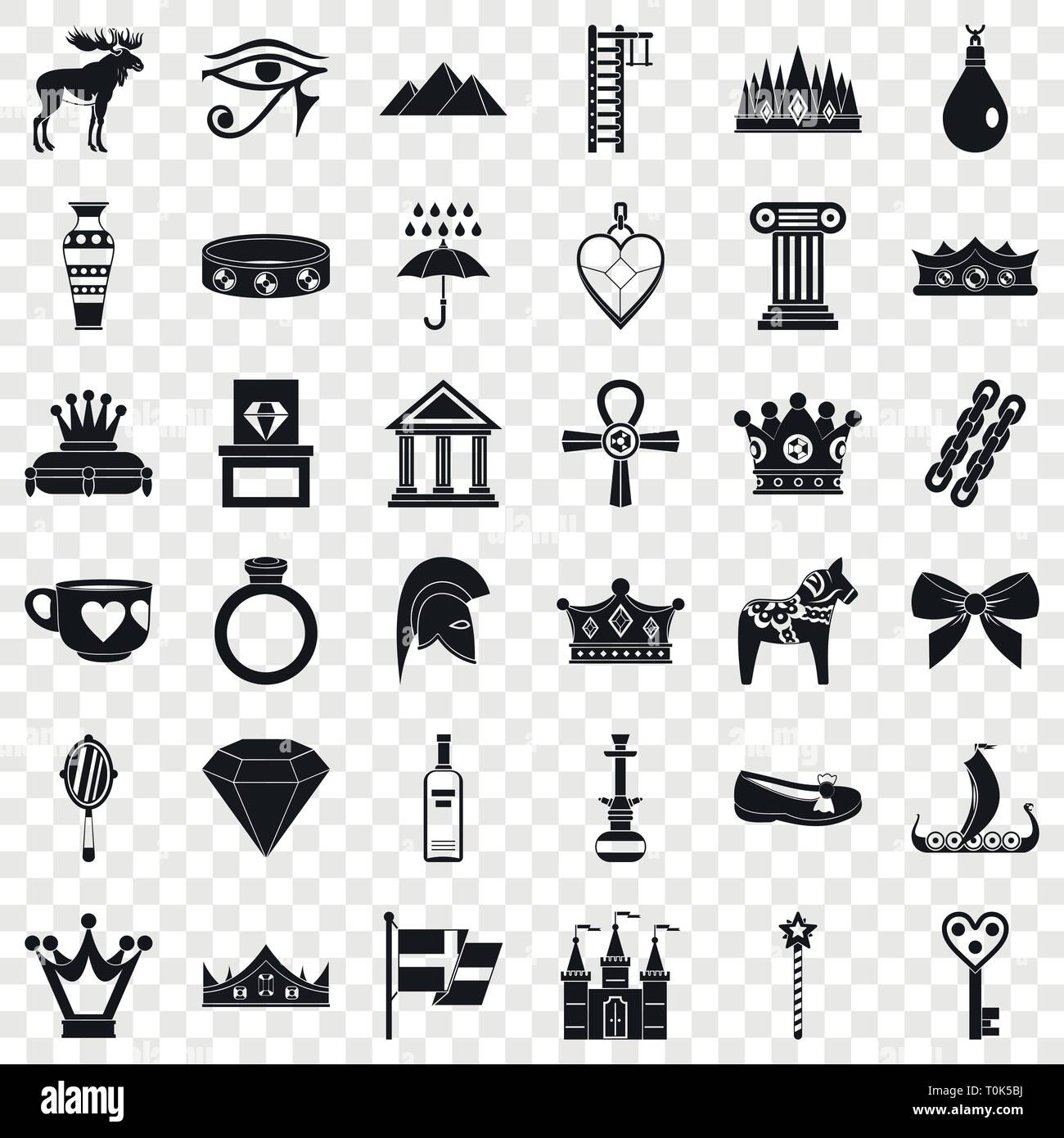 Authority icons set, simple style Stock Vector Image & Art - Alamy