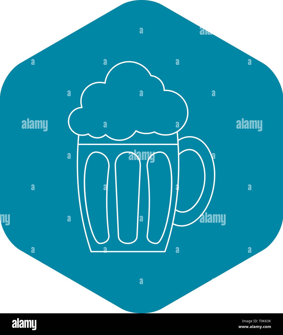 Beer icon, outline style Stock Vector Image & Art - Alamy