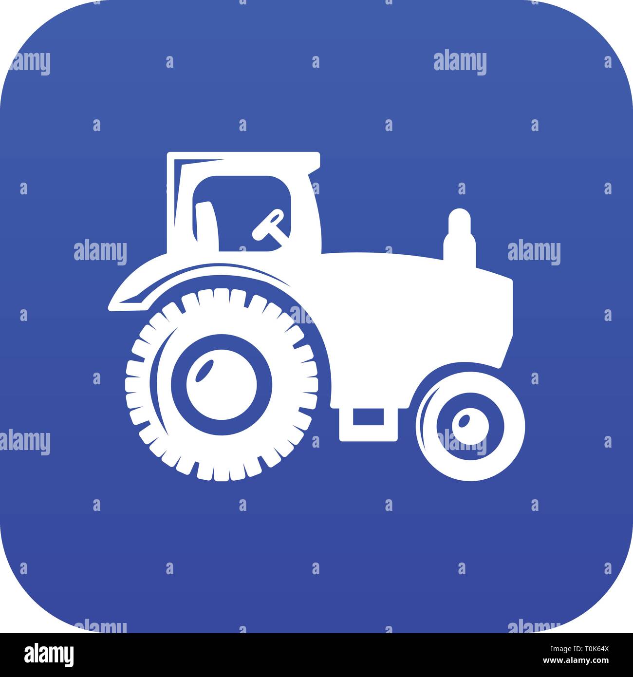 Tractor icon blue vector Stock Vector Image & Art - Alamy