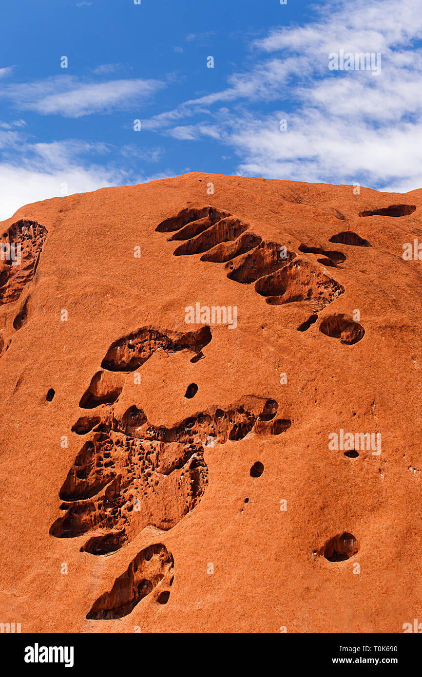 Ayers Rock, Australia -October 12, 2018 : The sacred rock of Ayers Rock ...