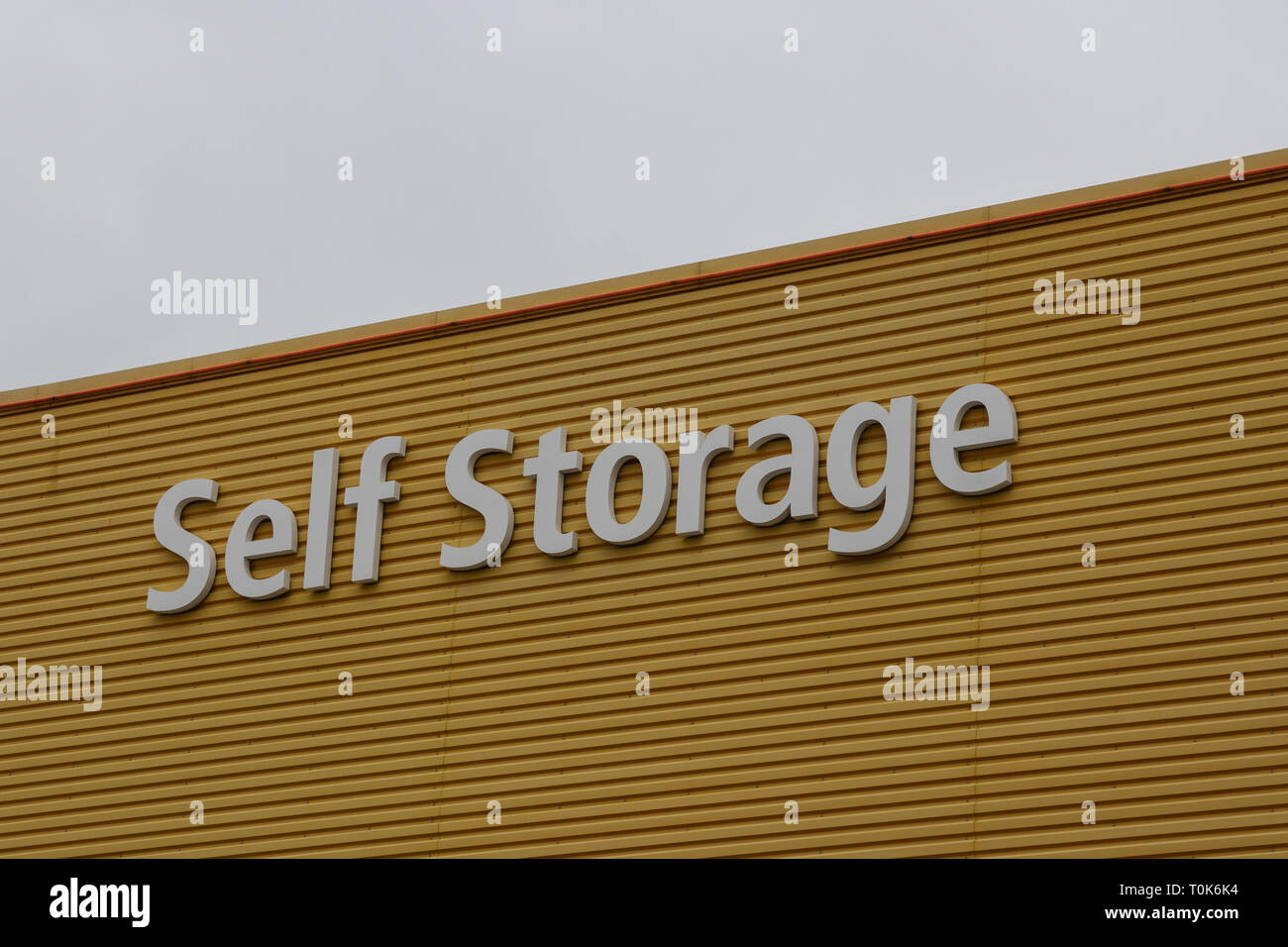 Self Storage Sign Board Stock Photo Alamy