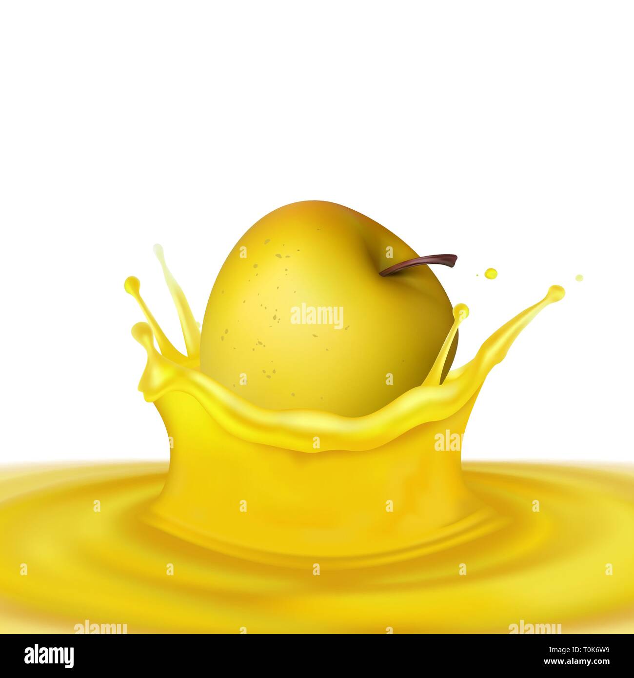 Apple falling 3d Stock Vector Images - Alamy