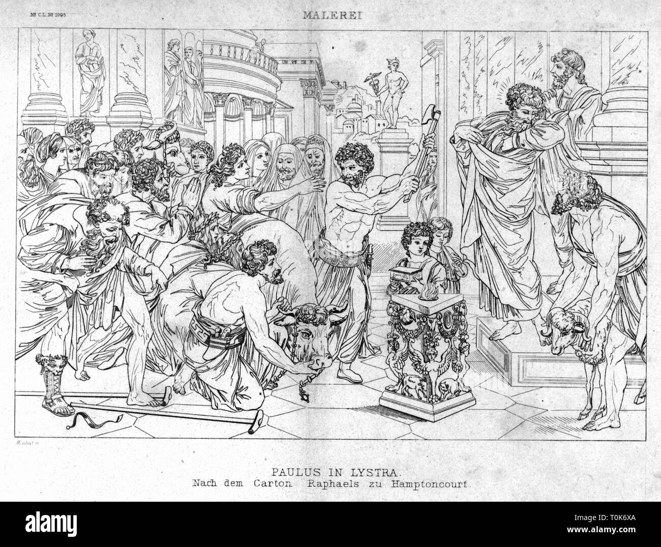 religion, biblical scenes, Saint Paul healing a lame man at Lystra ...