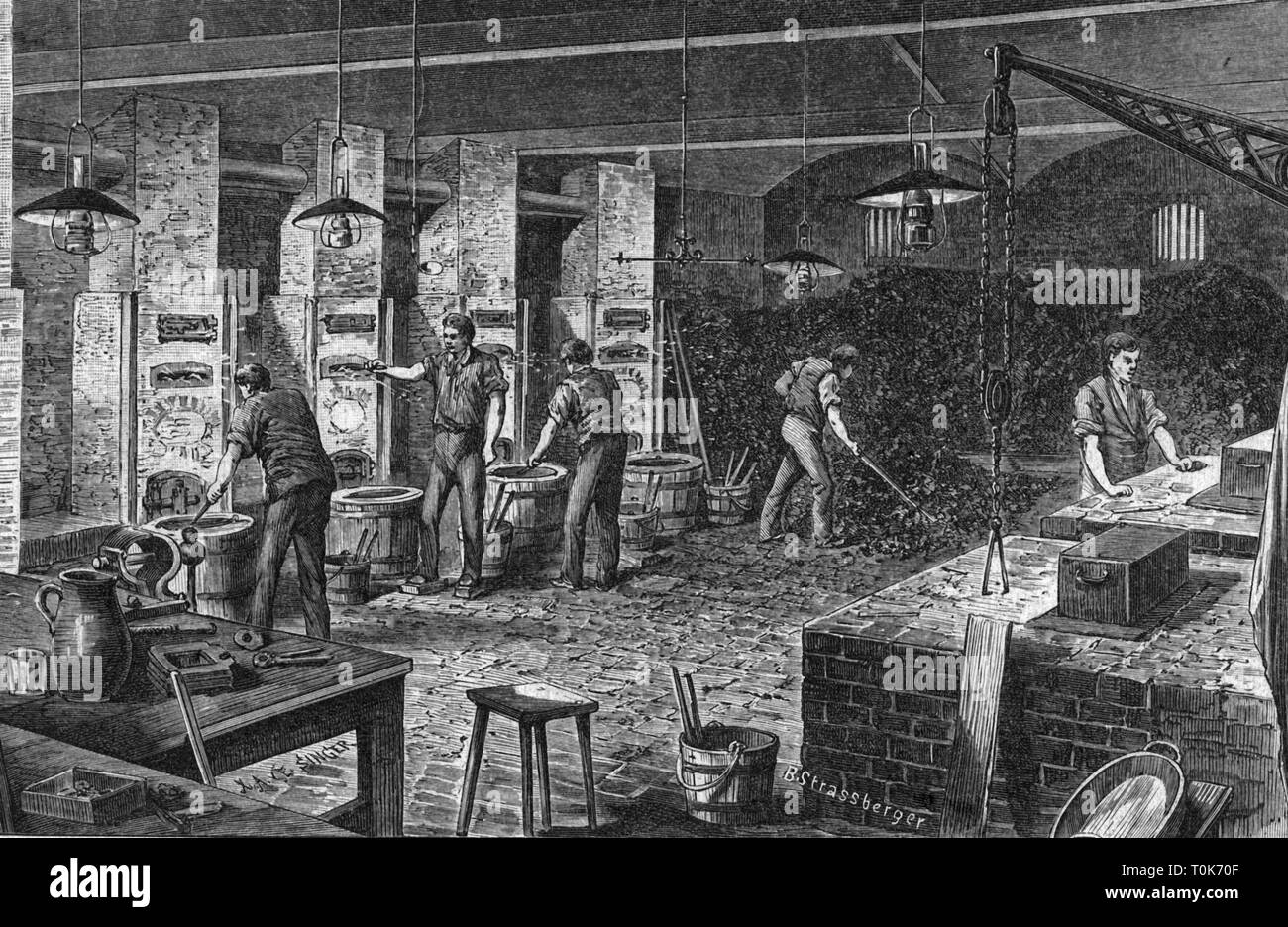 Factory interior 19th century germany hi-res stock photography and ...