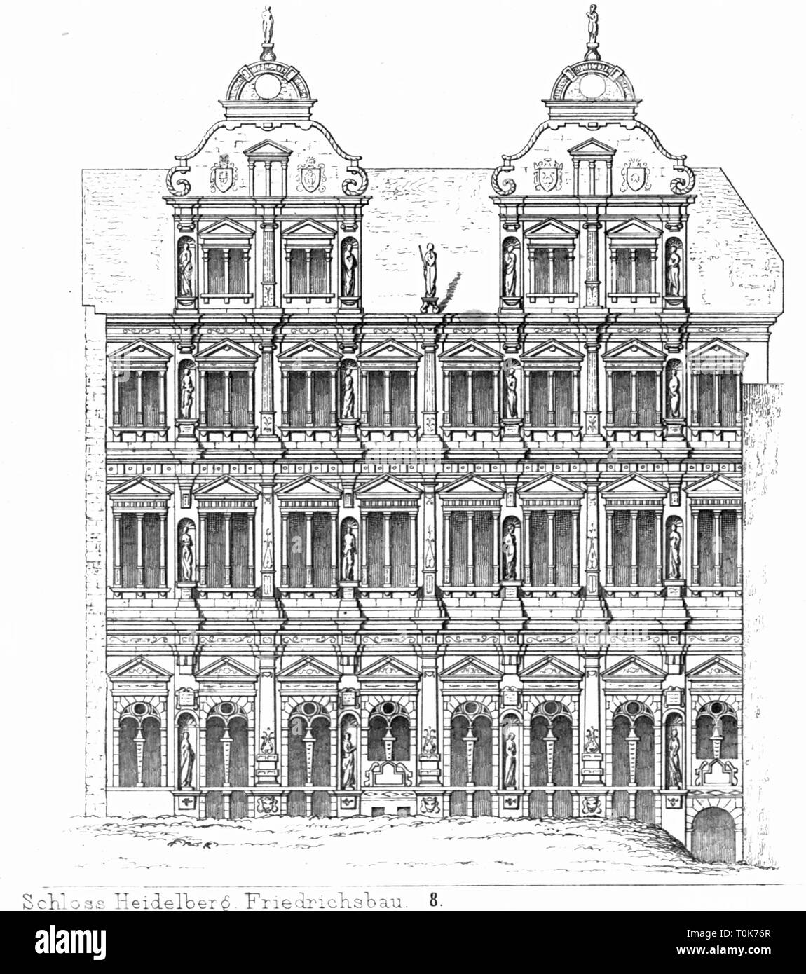 View of heidelberg from castle Black and White Stock Photos & Images - Alamy