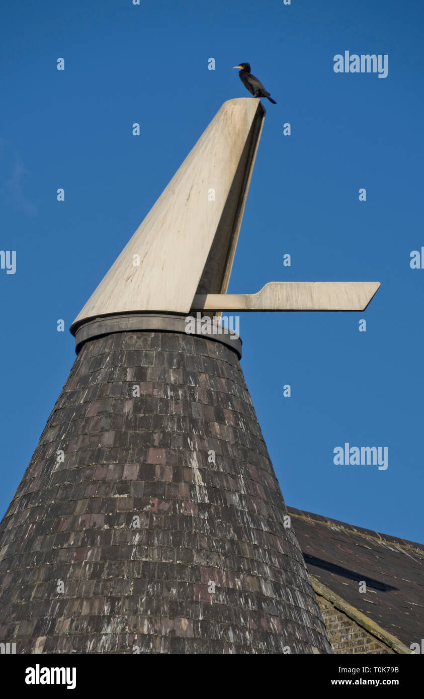 Traditional converted oast houses at Three Mills Film Studio in Bow ...