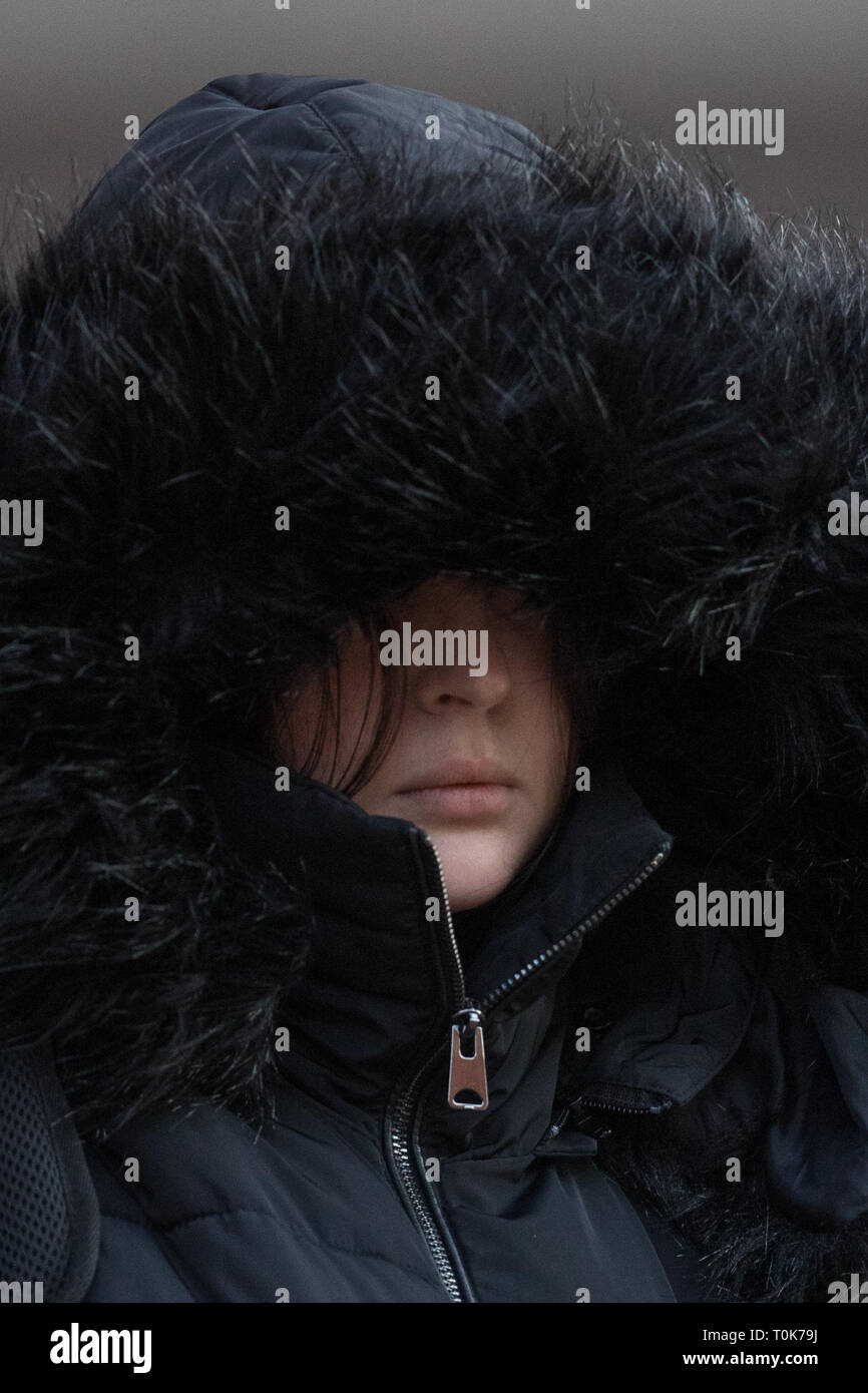 Alice Cutter 22, leaves Birmingham Crown Court where she is on trial ...