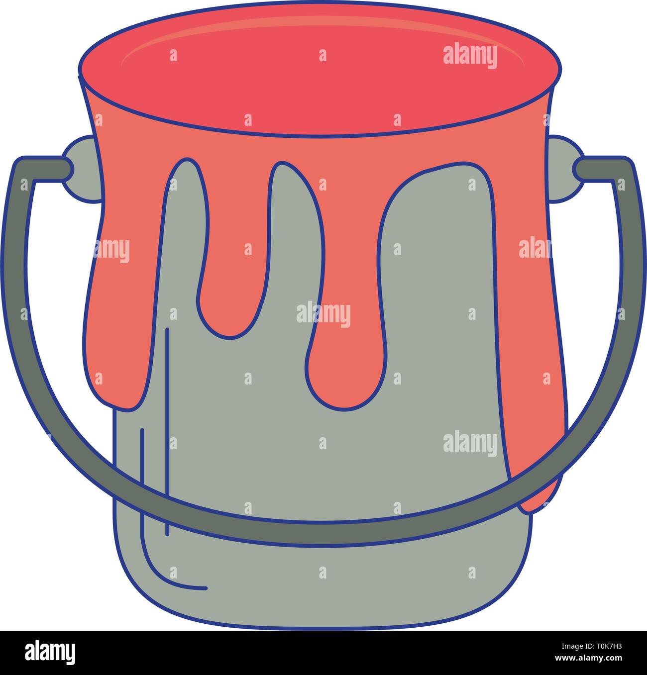 Paint bucket with splash blue lines Stock Vector Image & Art - Alamy